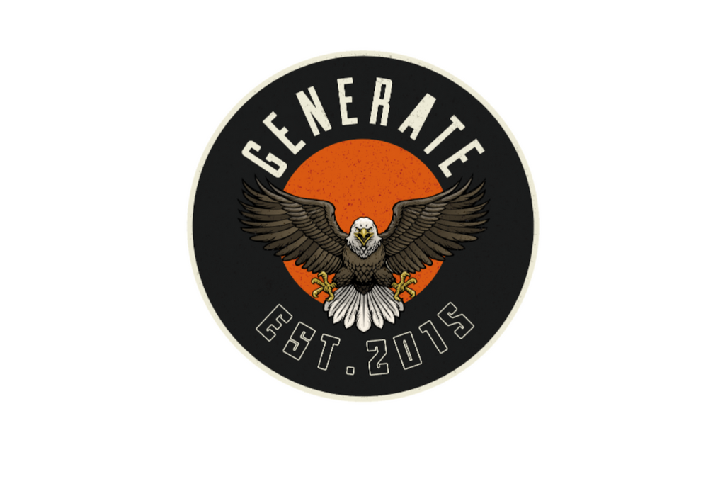 Black Eagle Sticker – GENERATE by YM360