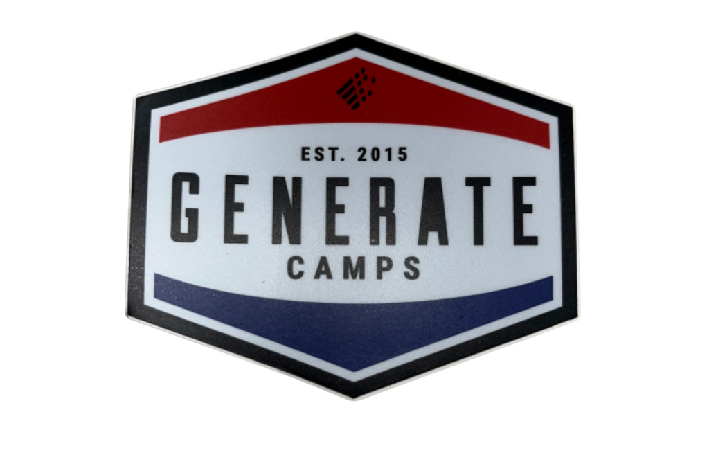 Red and Blue GENERATE Sticker – GENERATE by YM360