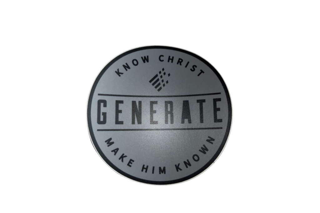 Grey Motto Sticker – GENERATE by YM360