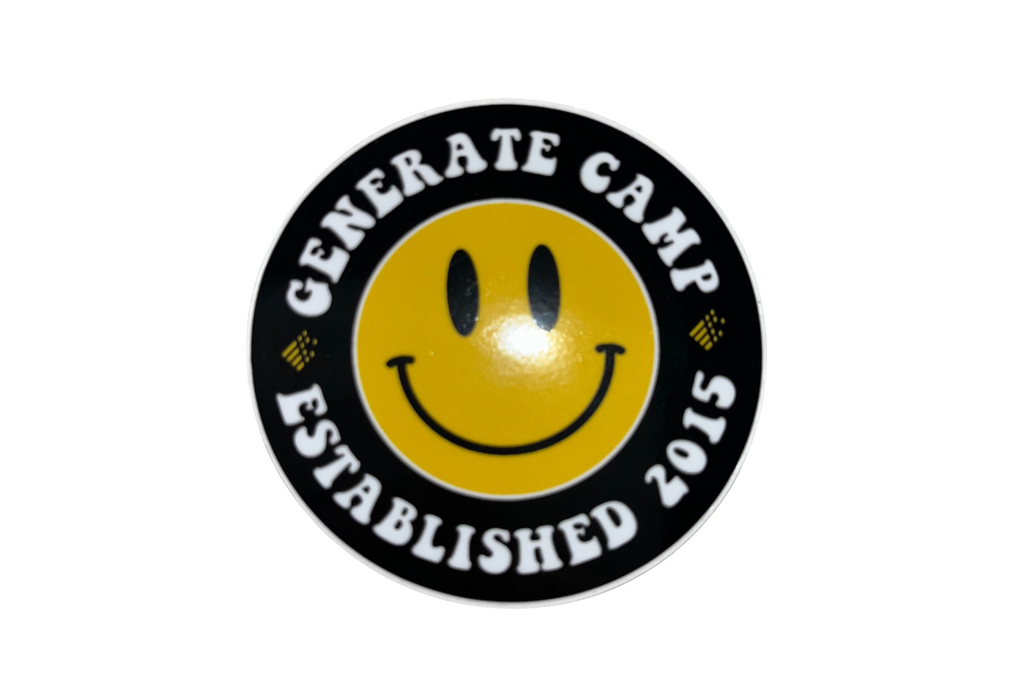 GENERATE Camp Smile Sticker – GENERATE by YM360