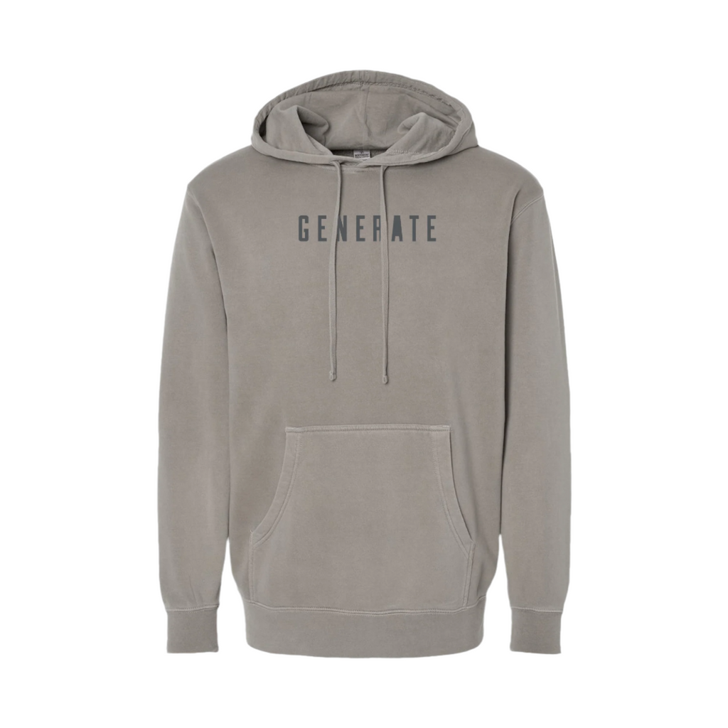 GENERATE Hoodie- Smoke (dark ink) – GENERATE by YM360