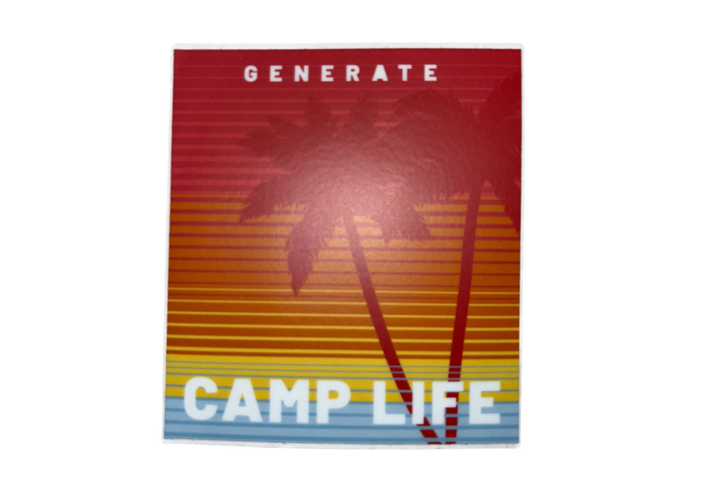 Camp life sticker – GENERATE by YM360